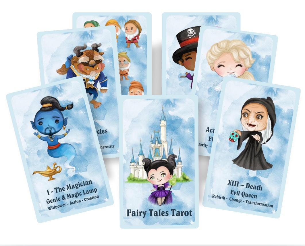 Fairy Tales Tarot Deck. Princess and Prince Tarot Cards - Etsy