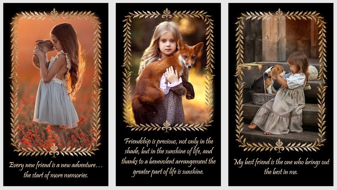 Friendship Oracle Cards. Affirmation Cards. | Etsy