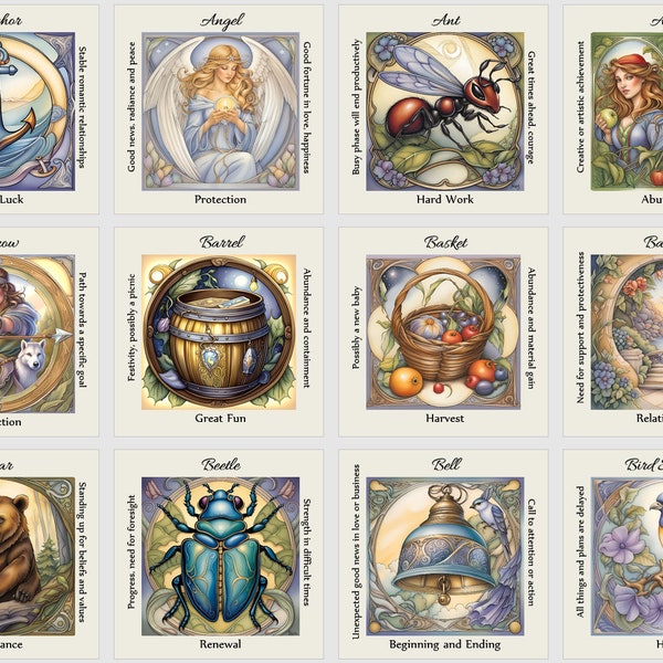 Tea Leaf Oracle Cards - Etsy