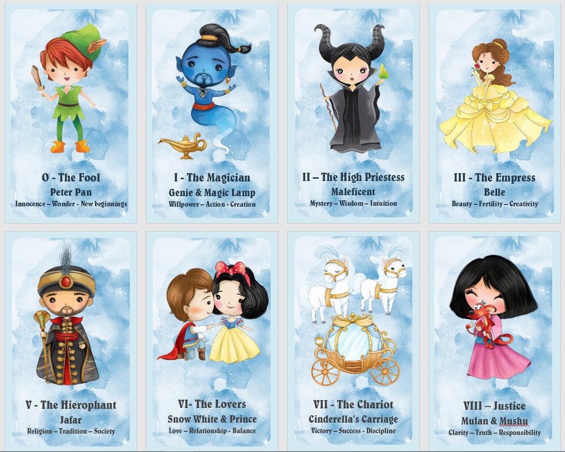 Fairy Tales Tarot Deck. Princess and Prince Tarot Cards - Etsy