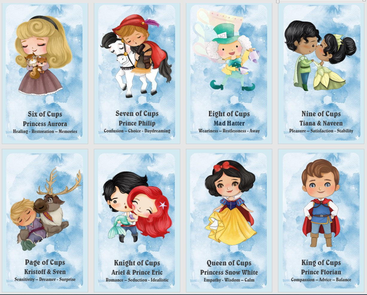 Jeu de tarot de contes de fées. Cartes de tarot princesse et | Etsy