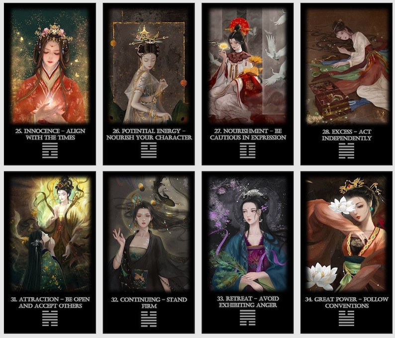 Book of Changes Oracle Deck With Guidance. I Ching Oracle Cards. - Etsy