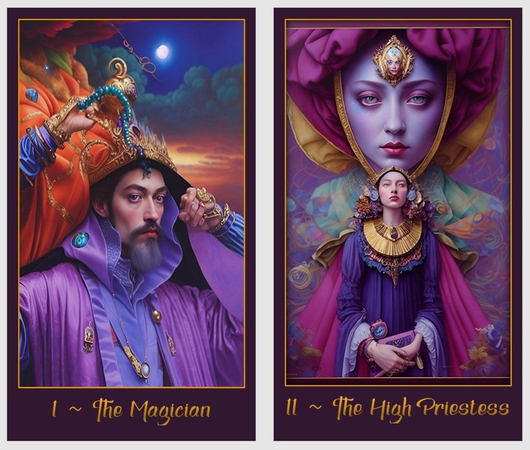 Surreal Renaissance Tarot Deck: Handmade Fortune Telling Cards - Etsy