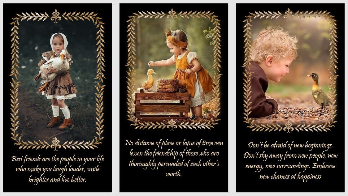 Friendship Oracle Cards. Affirmation Cards. | Etsy