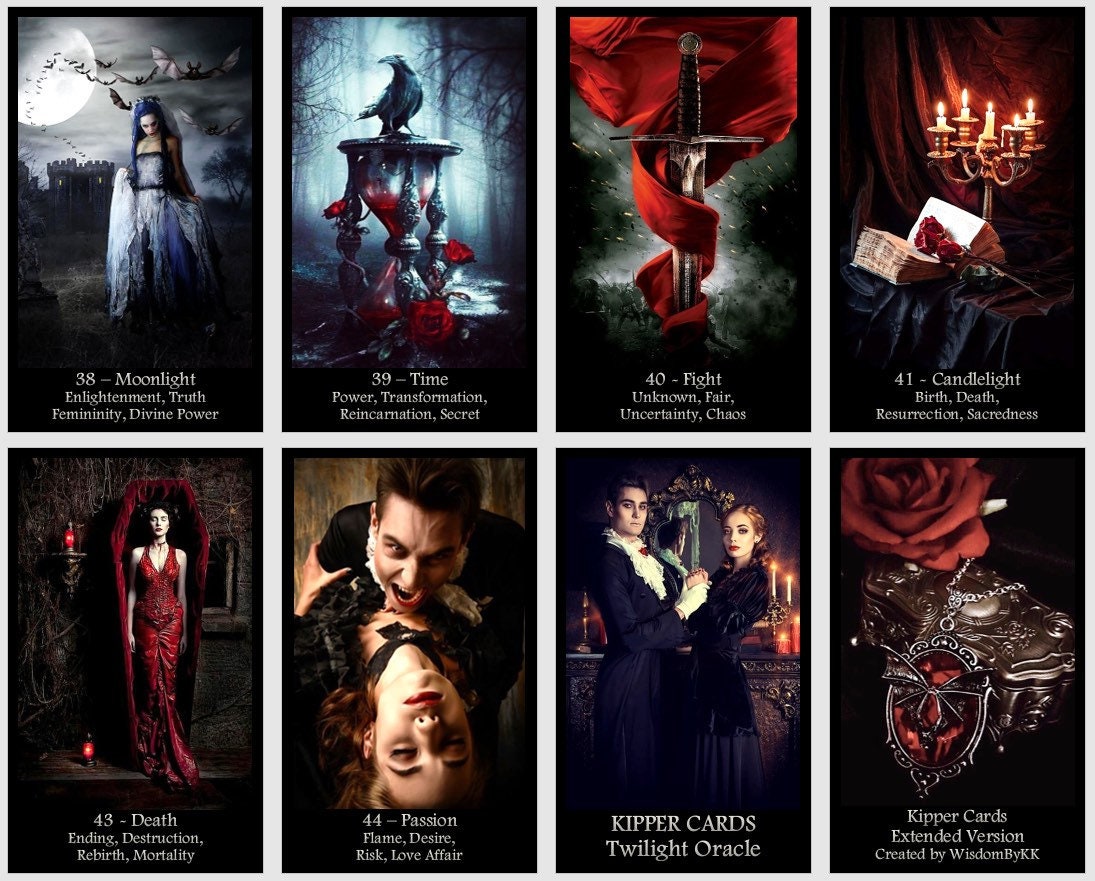 Kipper Cards. Twilight Kipper Cards. Extended Version Oracle - Etsy ...