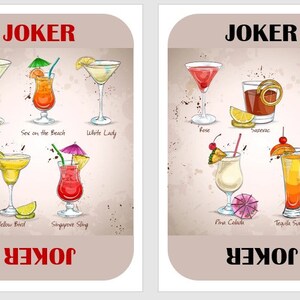 Cocktail Poker Cards. Cocktail Party Playing Cards - Etsy