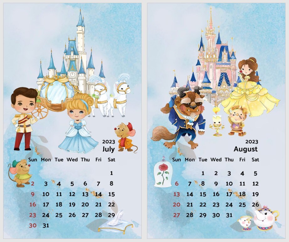 Calendario 2023. Calendario de cuentos de hadas. - Etsy México