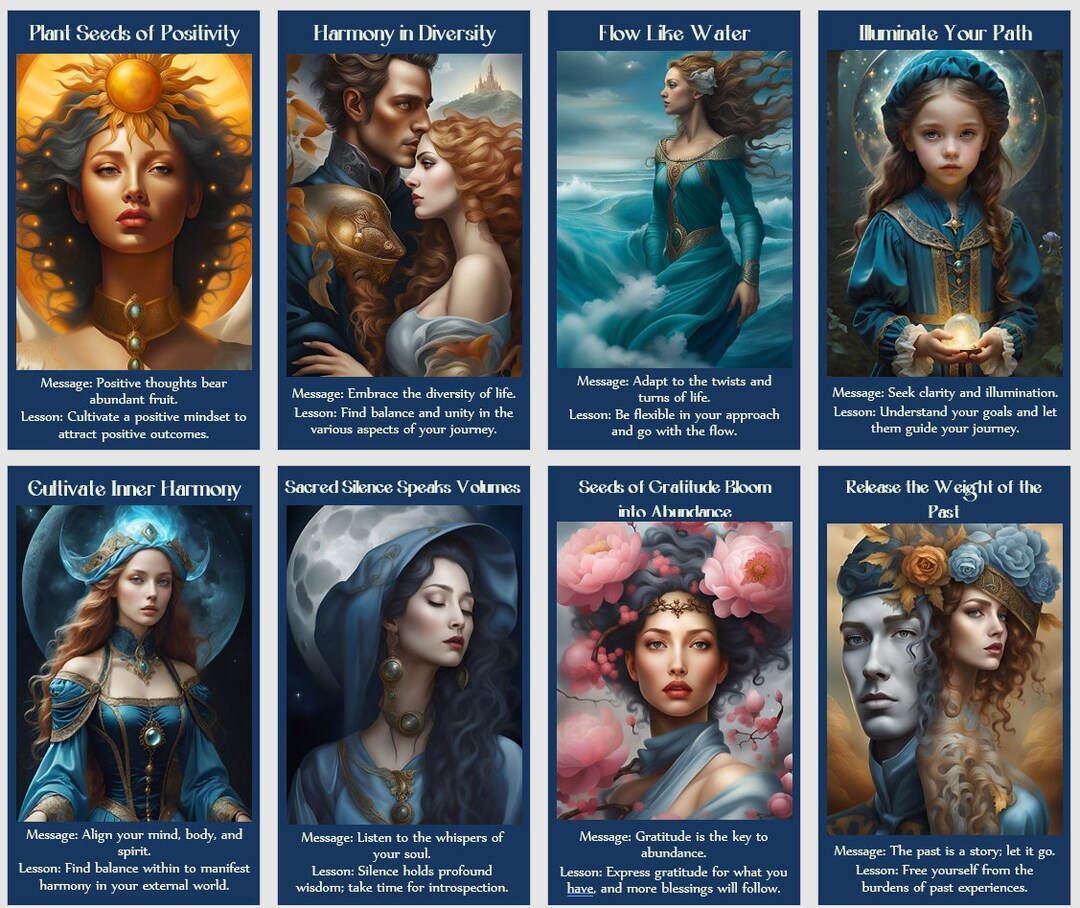 Fortune Manifestation Oracle Cards Deck. Good Luck and Love - Etsy