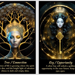 Wealth and Success Golden Oracle Cards Deck. Surreal Fantasy Art - Etsy