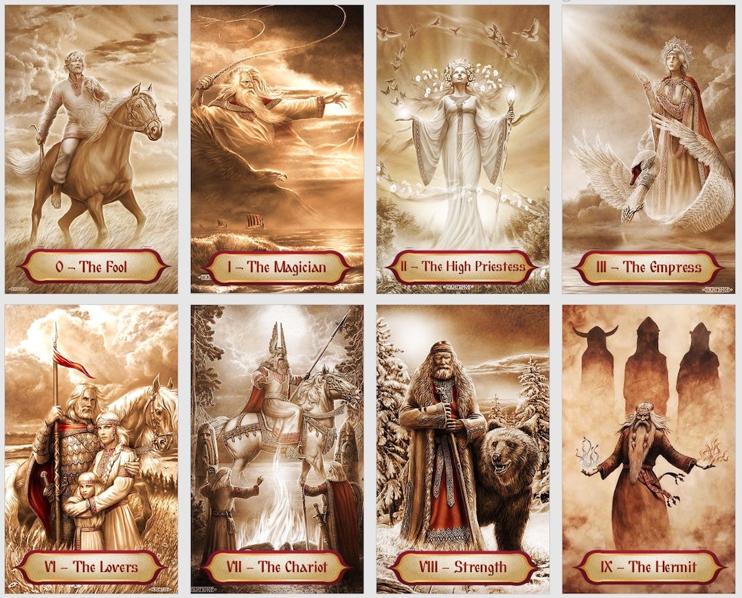 Slavic Myths Tarot Deck. Slavic Folklore Tarot Cards - Etsy UK