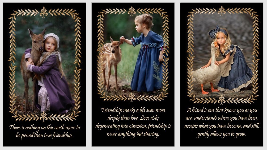 Friendship Oracle Cards. Affirmation Cards. | Etsy