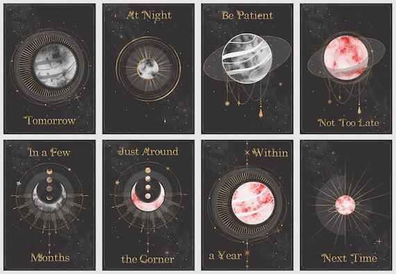 Cosmic Timing Oracle Deck. Time Predictions Oracle Cards | Etsy