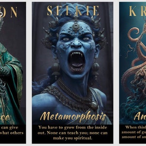 Oracle of Mythical Creatures Cards. Mythic Monsters and Divine ...