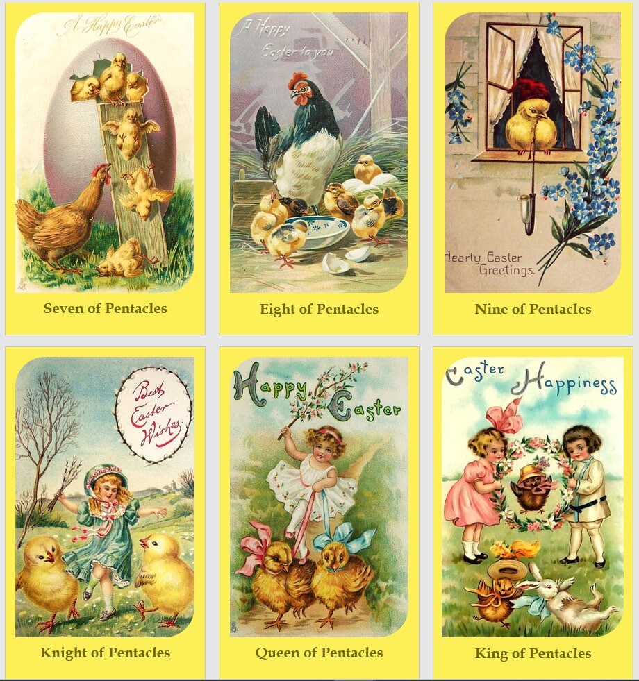 Easter Tarot Deck. Vintage Tarot - Etsy