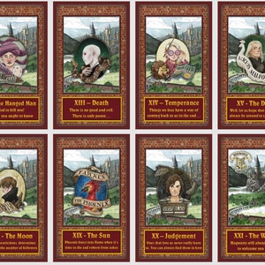 Wizard World Tarot Deck. Magic School Tarot Cards - Etsy