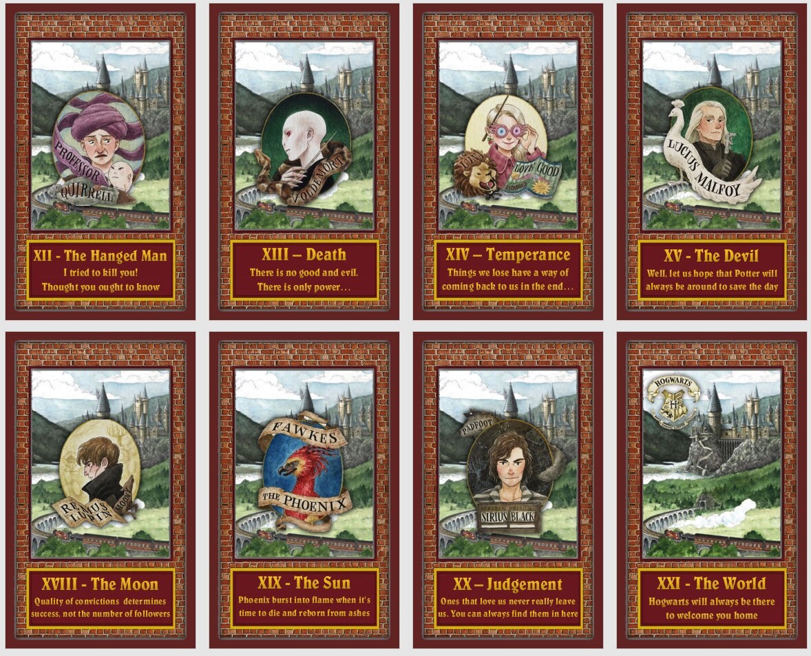 Wizard World Tarot Deck. Magic School Tarot Cards - Etsy