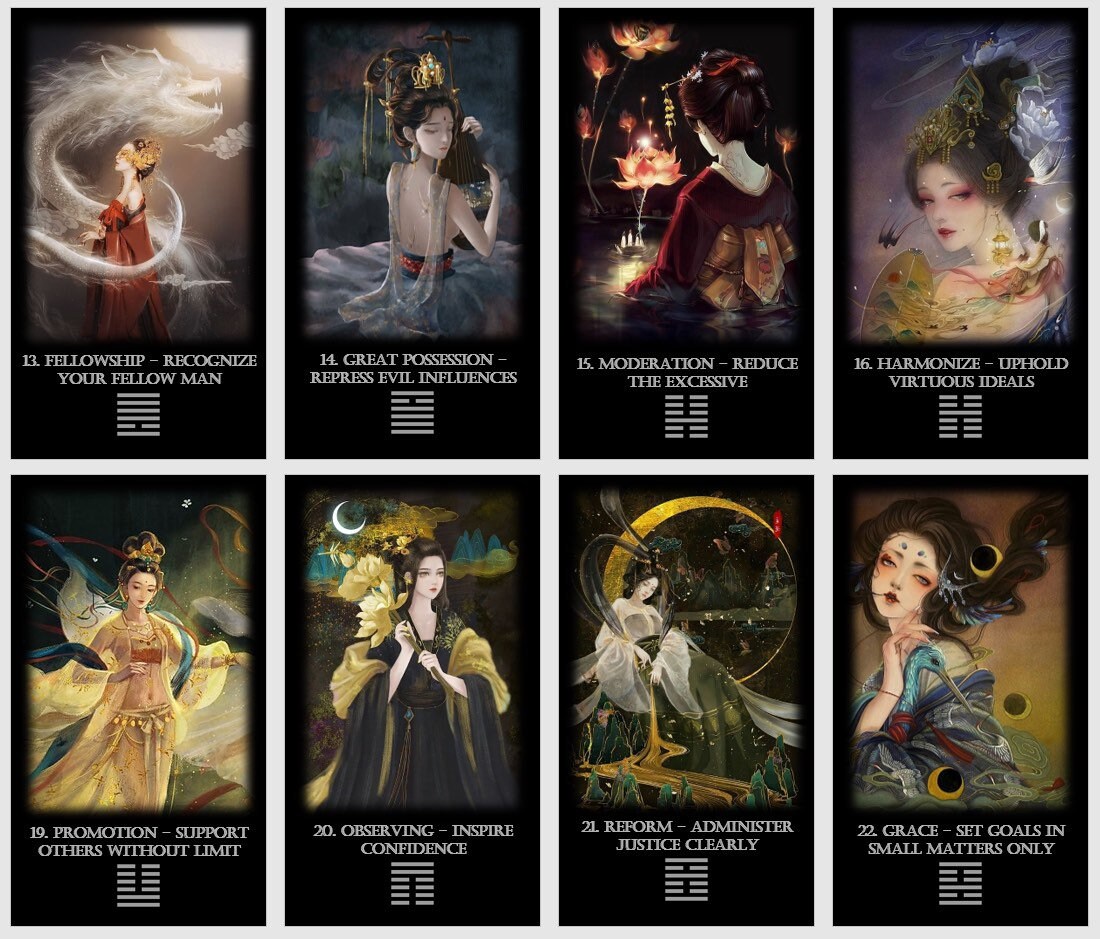 Book of Changes Oracle Deck With Guidance. I Ching Oracle Cards. - Etsy