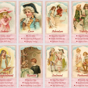 Victorian Love Oracle Deck: Handmade Fortune Telling Cards - Etsy