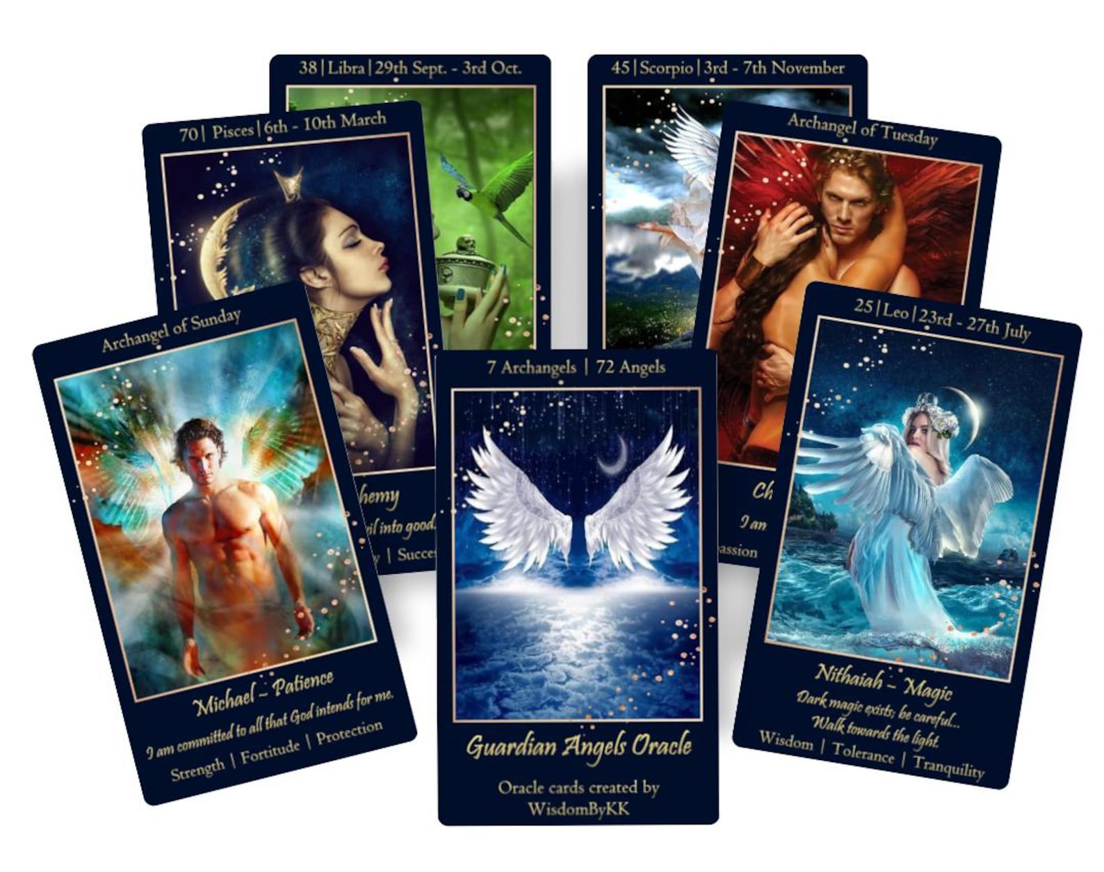Guardian Angels Oracle Deck. Archangel Oracle Cards - Etsy