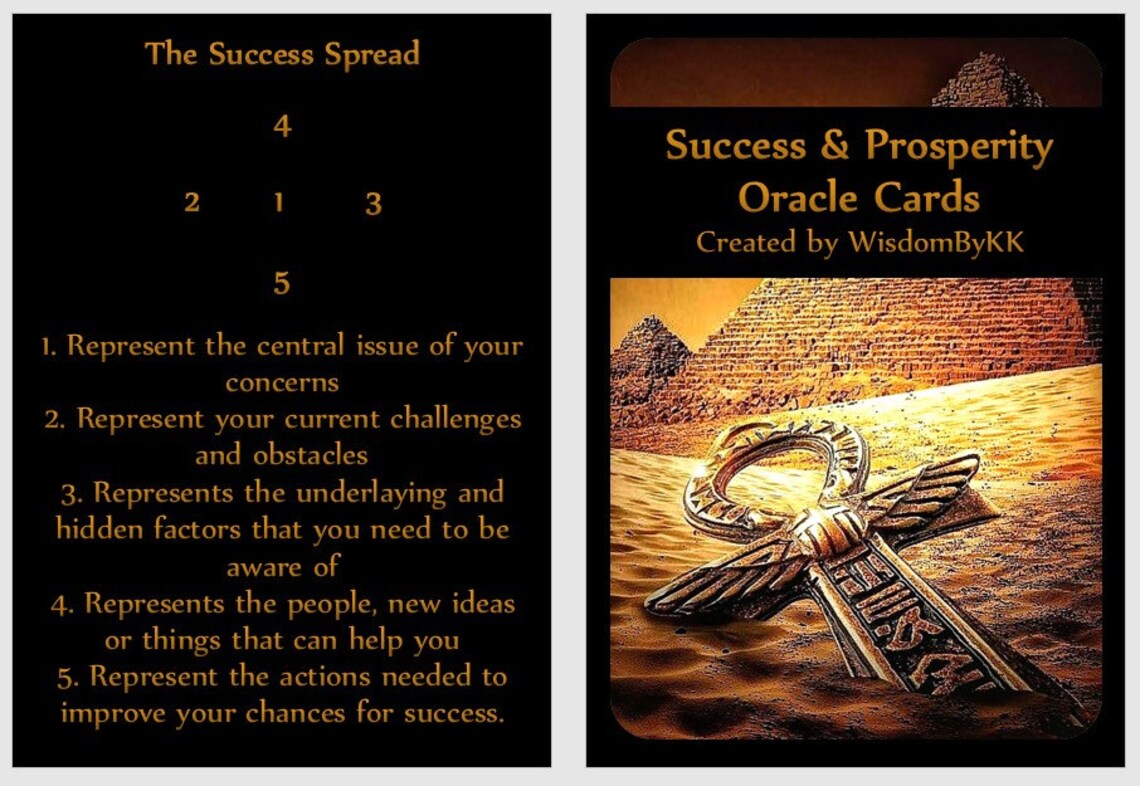 Success and Prosperity Oracle Deck. Good Luck Oracle Cards - Etsy