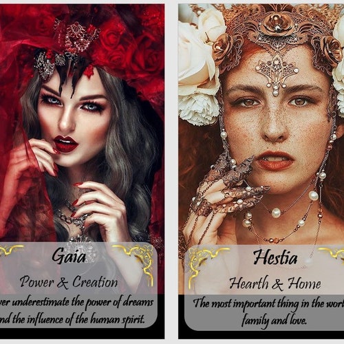 Goddess Power Oracle Deck. Affirmation Cards. - Etsy