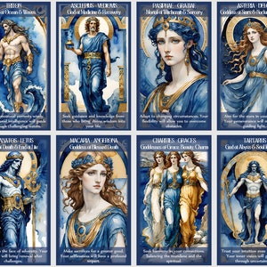 Greek Roman Mythology Oracle Deck With Guidance. Olympian Gods and ...