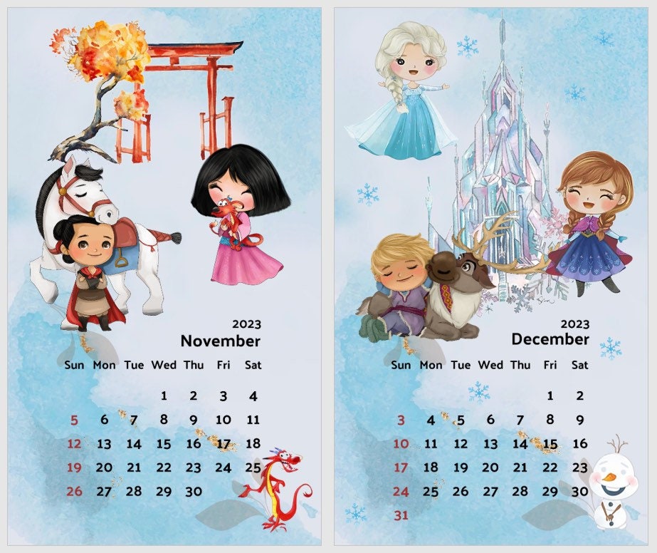 Calendar 2023. Fairy Tales Calendar. - Etsy