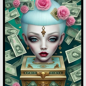 Money and Career Oracle Cards Deck. Surreal Art - Etsy