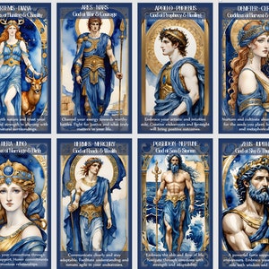 Greek Roman Mythology Oracle Deck With Guidance. Olympian Gods and ...