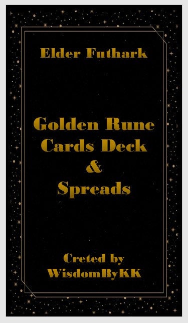 Golden Runes Cards Deck and Spreads. Elder Futhark - Etsy