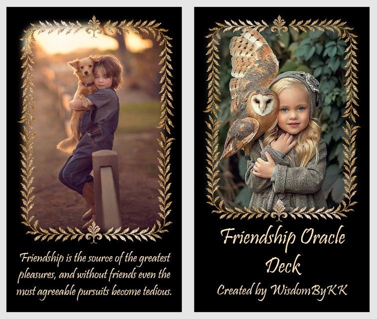 Friendship Oracle Cards. Affirmation Cards. | Etsy