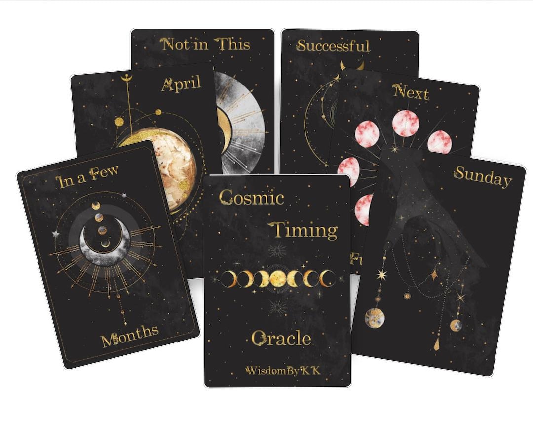Cosmic Timing Oracle Deck. Time Predictions Oracle Cards - Etsy