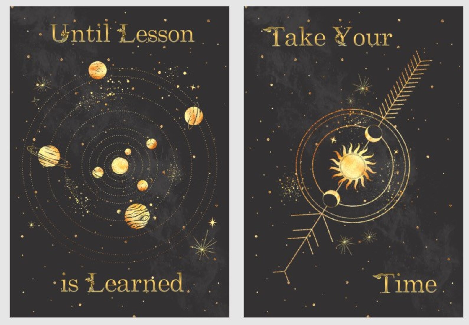 Cosmic Timing Oracle Deck. Time Predictions Oracle Cards | Etsy