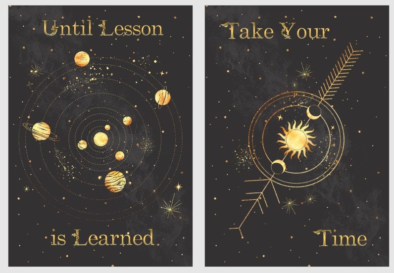 Cosmic Timing Oracle Deck. Time Predictions Oracle Cards | Etsy