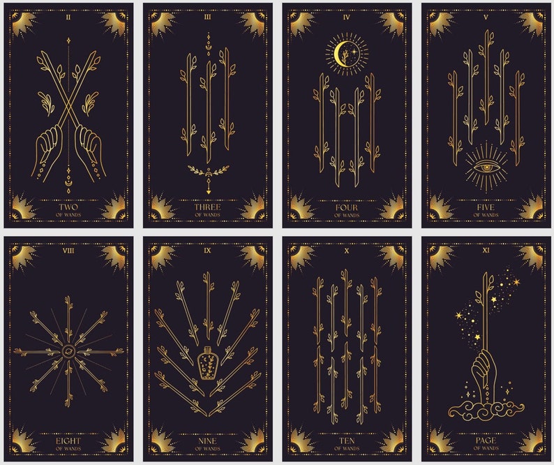 Starry Night Tarot Deck. Night Magic Tarot Cards - Etsy