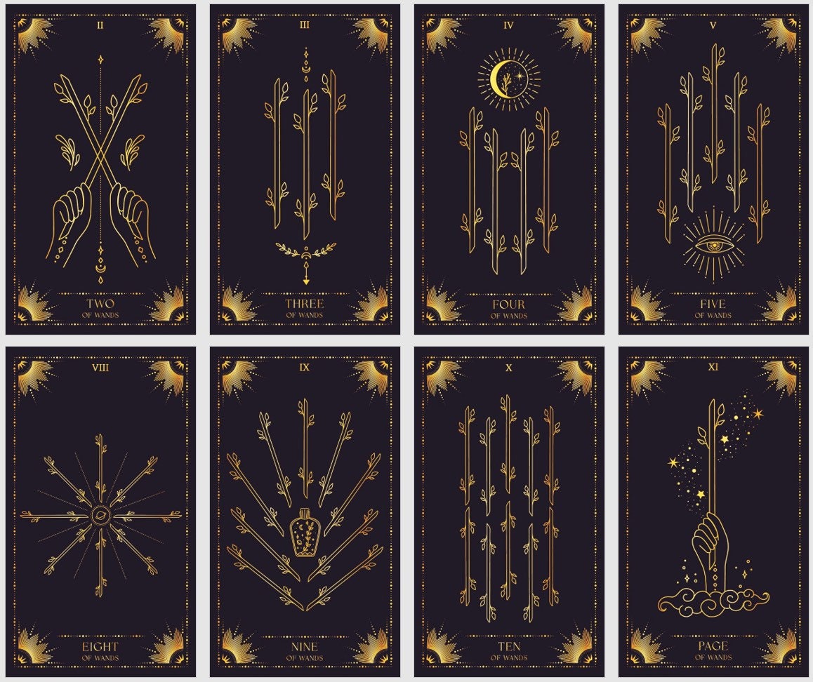 Starry Night Tarot Deck. Night Magic Tarot Cards - Etsy