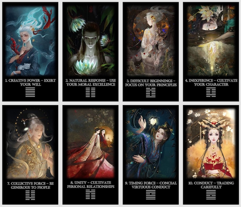 Book of Changes Oracle Deck With Guidance. I Ching Oracle Cards. - Etsy