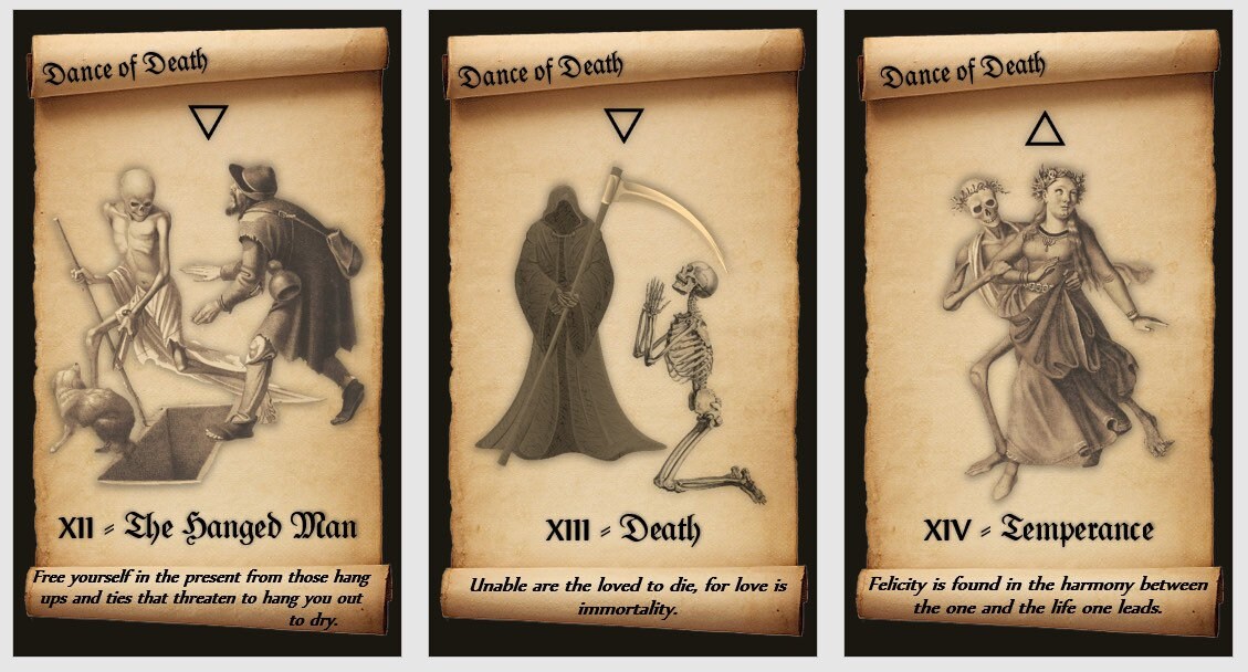 Dance of Death Tarot Deck. Medieval Tarot Deck - Etsy