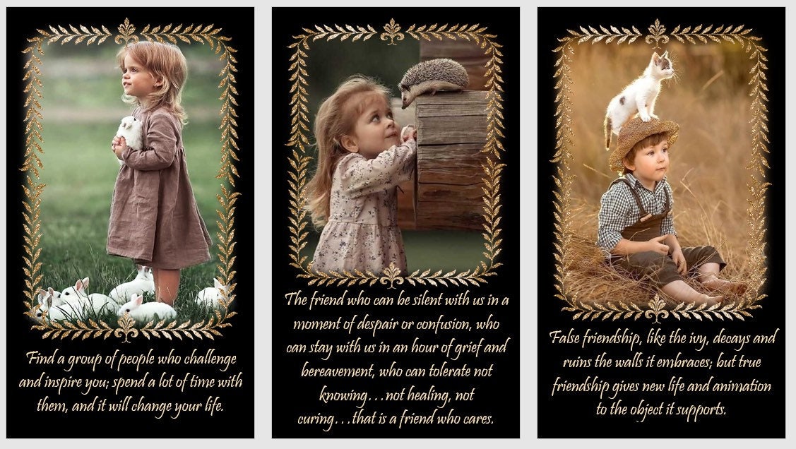 Friendship Oracle Cards. Affirmation Cards. - Etsy