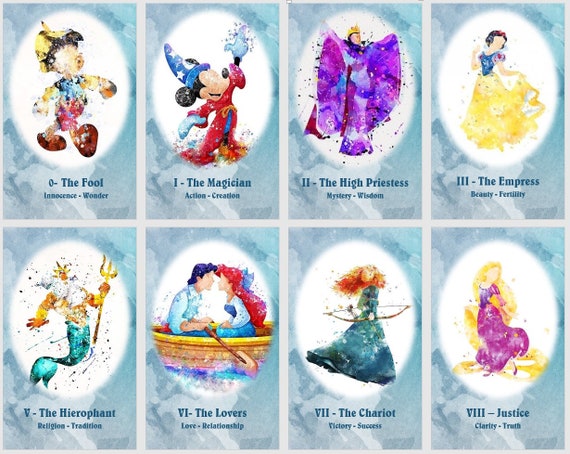 Animated Movie Tarot Deck. Cartoon Inspired Tarot | Etsy