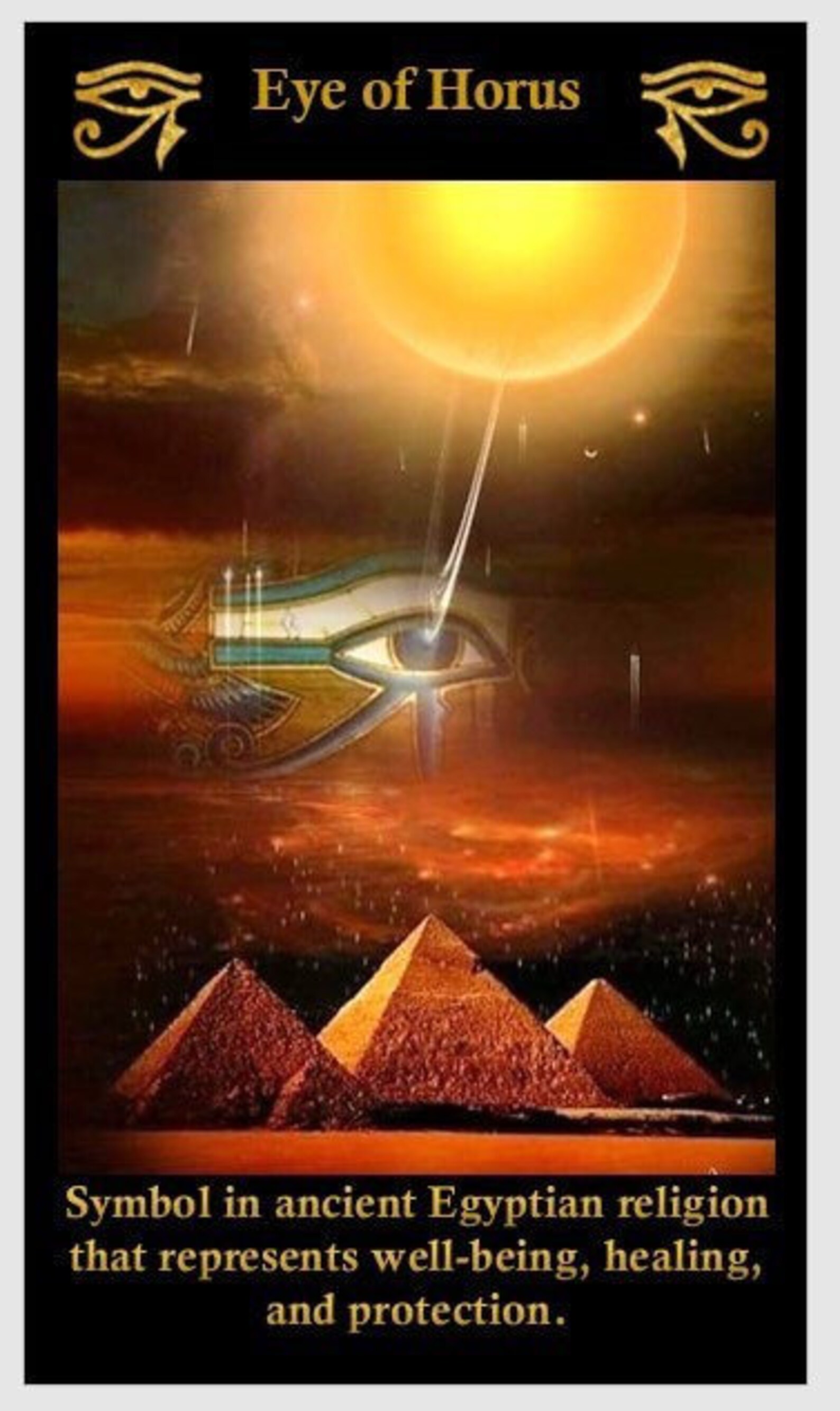 Egyptian God Oracle Deck. Eye of Horus Oracle Cards - Etsy