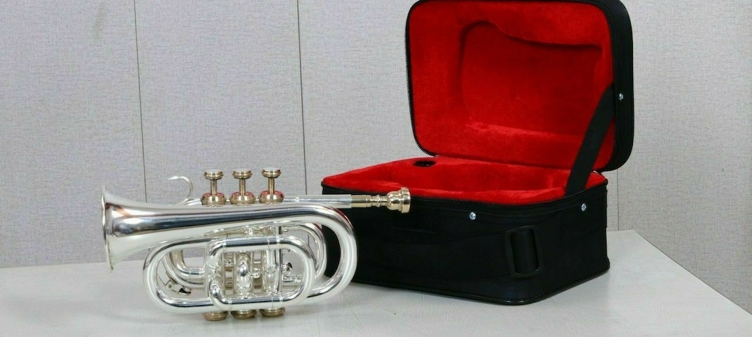 Silver Finish Pocket Trumpet - Etsy