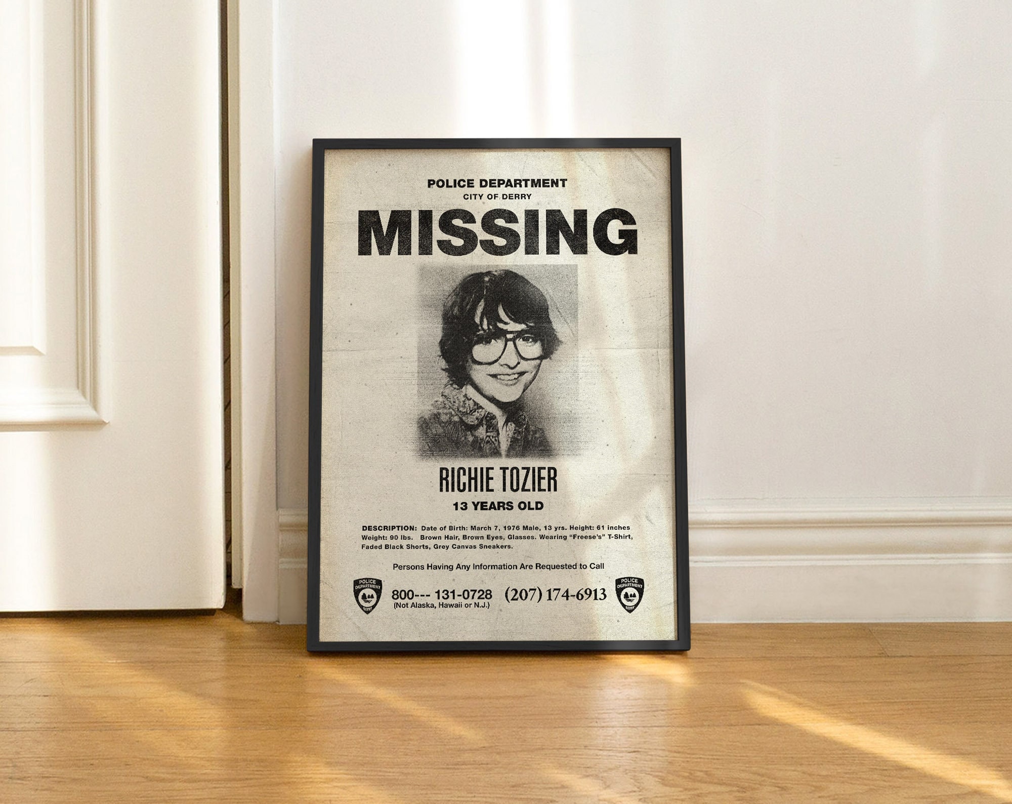 IT Missing Poster pack of 3 Richie Tozier IT Movie | Etsy