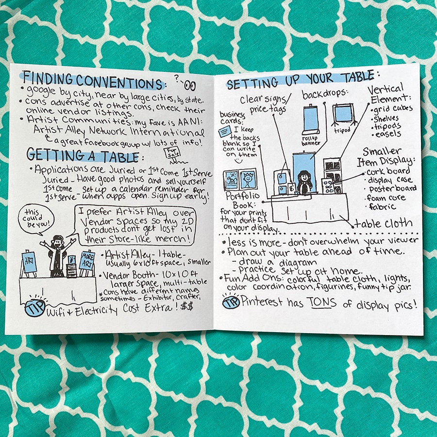 Artist Alley Beginner's Guide Zine DIY Self Help Comic Con Starter Kit ...