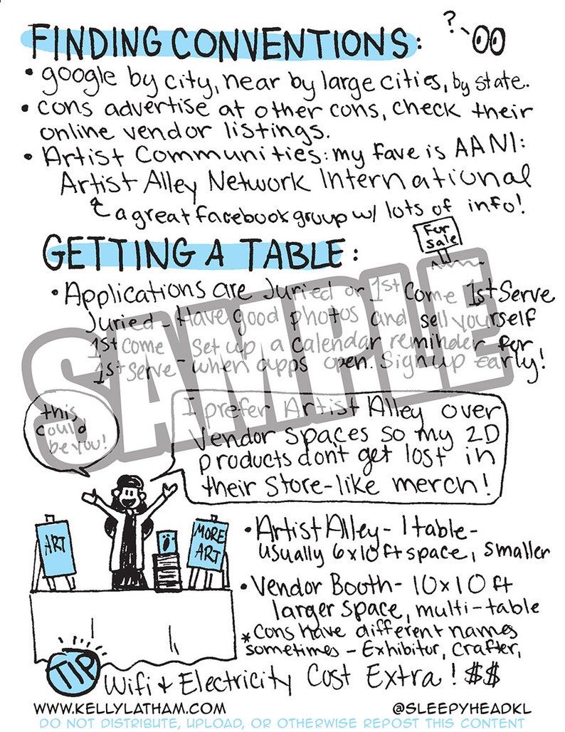 Artist Alley Beginner's Guide - DIY Zine (digital Download) - Etsy