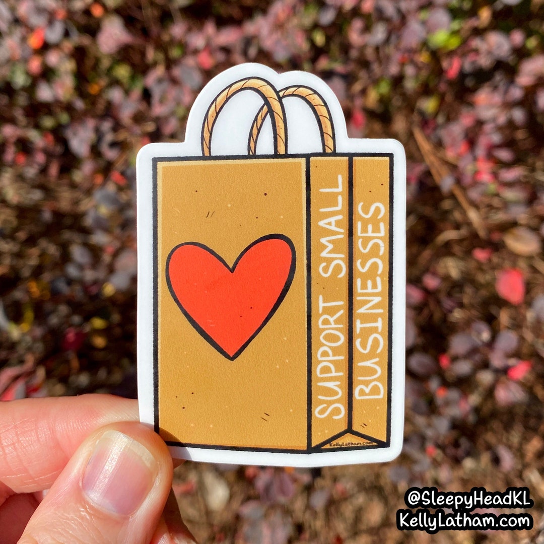 Support Small Businesses Sticker Small Business Sticker Gifts for ...
