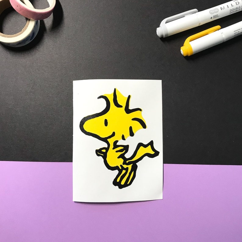 Woodstock Peanuts Cartoon Sticker Decal Layered Vinyl | Etsy