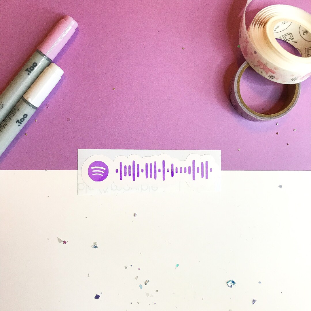 Custom Spotify Music Code DECAL ONLY Set von 2 Stickern Geschenke für ...