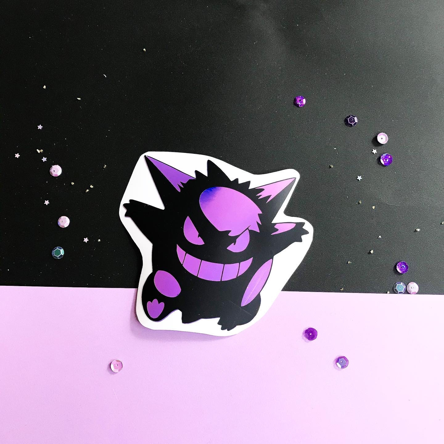 Gengar Holographic Car Window/bumper/laptop Permanent Vinyl - Etsy UK