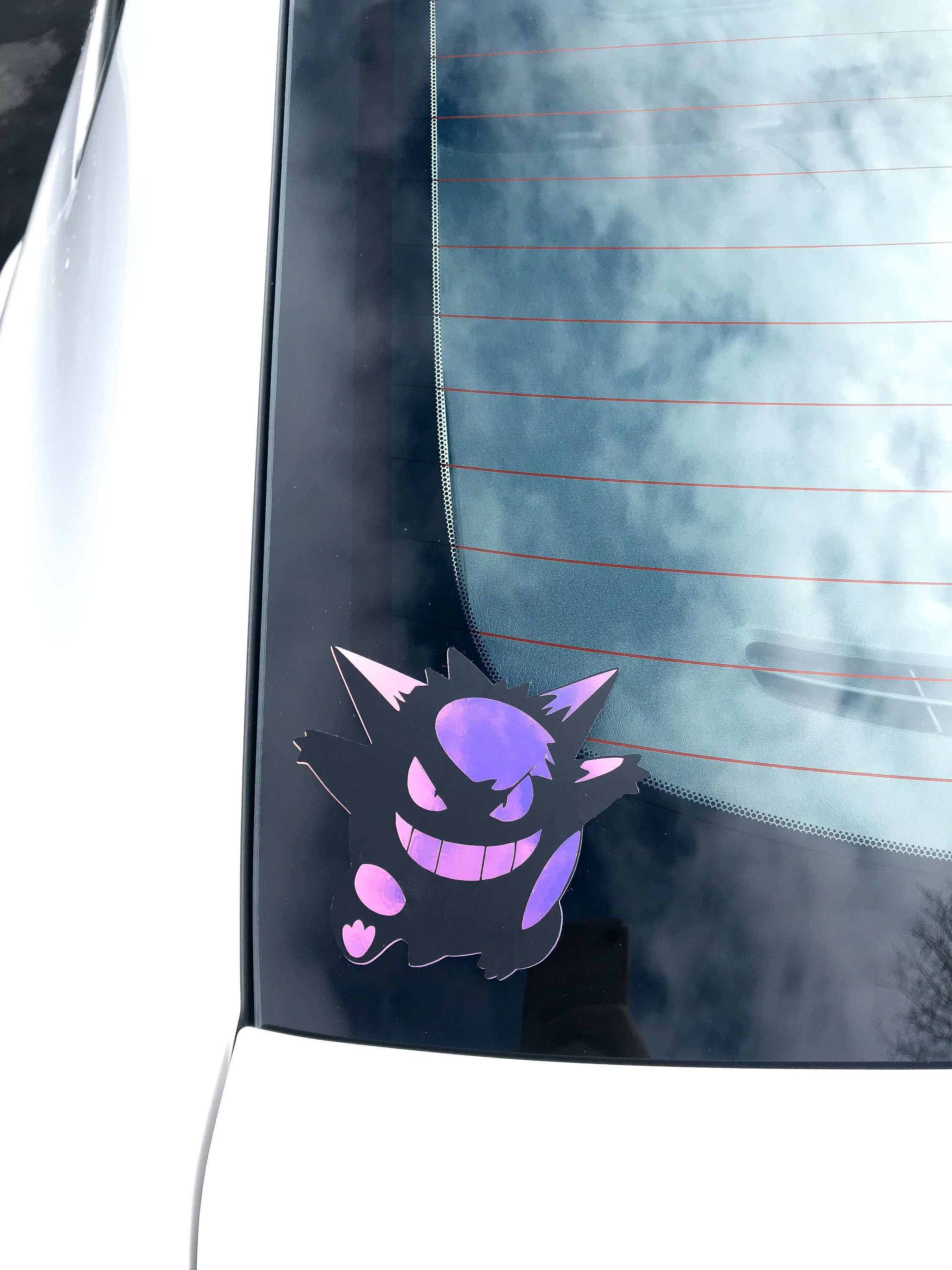 Gengar Holographic Car Window/bumper/laptop Permanent Vinyl - Etsy UK